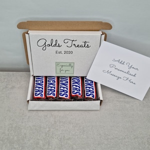 Snickers FULL-SIZED BARS Mars Gift Set Box Chocolate Treat With Message ...