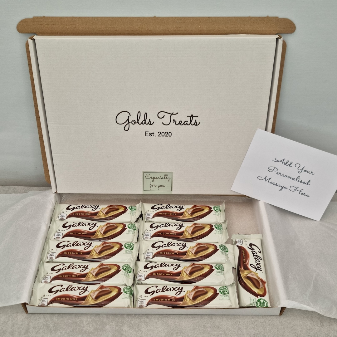 Galaxy FULL-SIZED BARS Mars Gift Set Box Chocolate Treat With Message ...