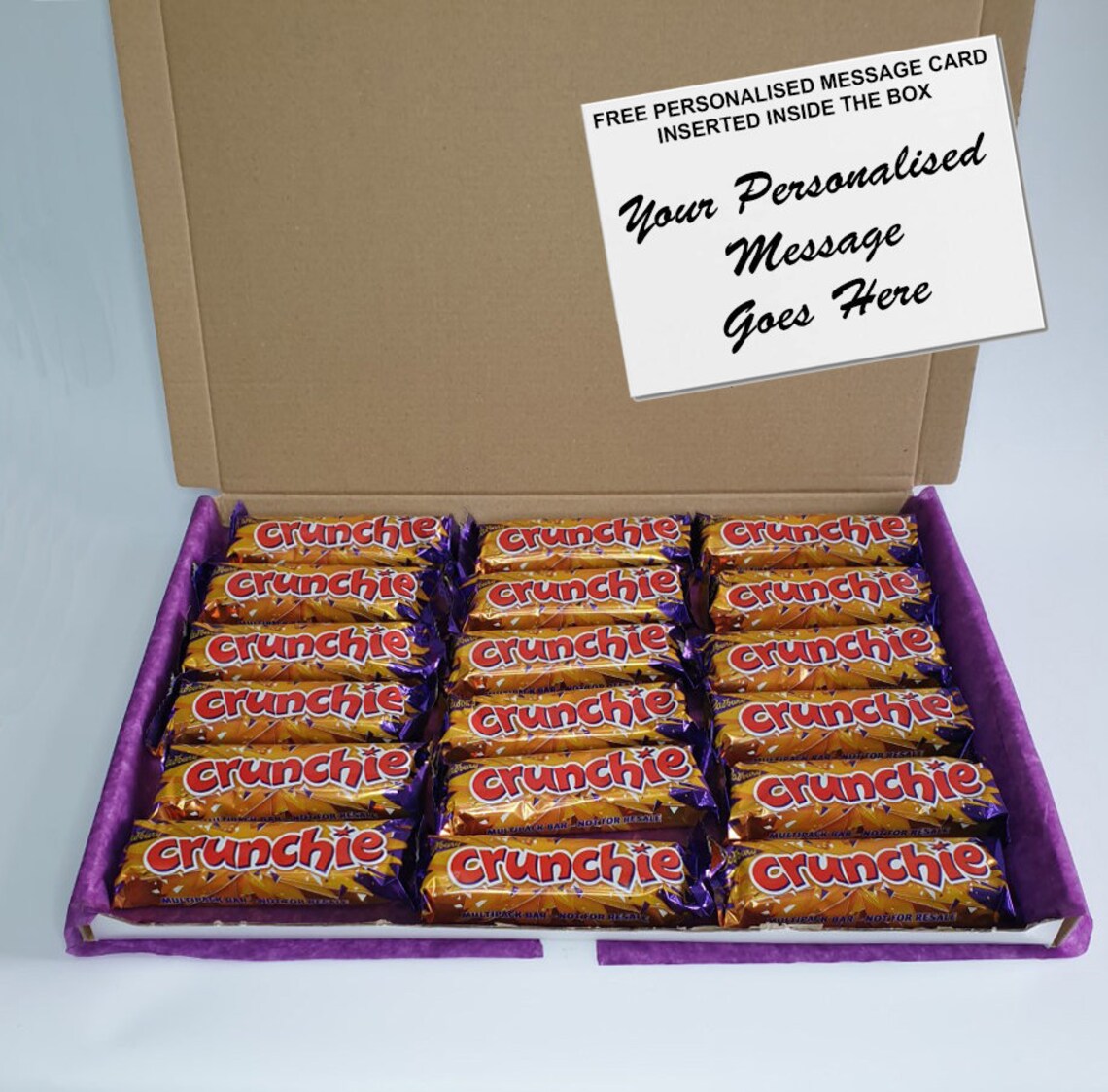 Send a Cadbury Crunchie Box Hamper Treat with FREE | Etsy