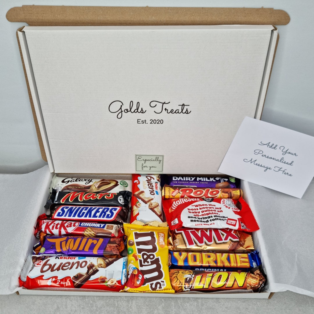 FULL-SIZED BARS Cadbury Nestle Mars Ferrero Chocolates Mother Day Thank ...