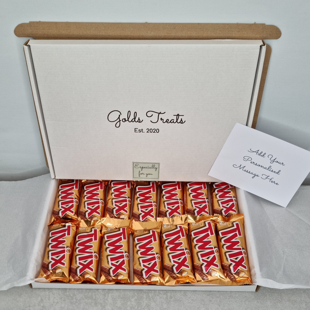 Twix FULL-SIZED BARS Mars Gift Set Box Chocolate Treat With Message ...