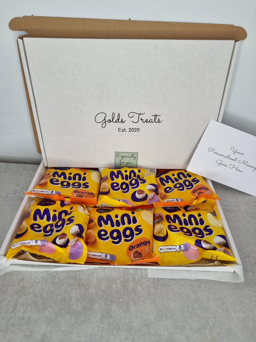 Mini Eggs Bar Easter Chocolate Hamper With FREE Personalised Message ...