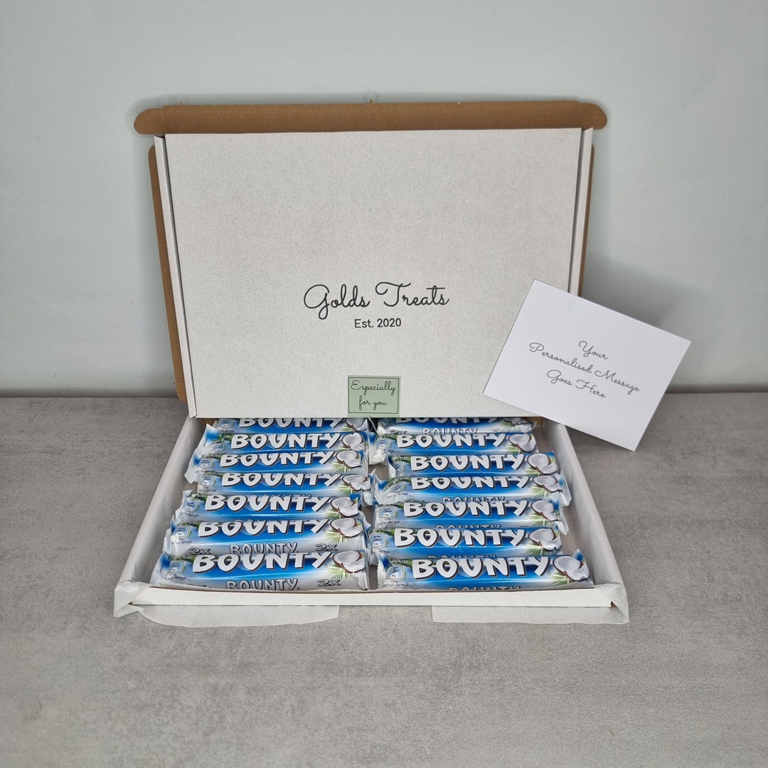 Bounty FULL-SIZED BARS Coconut Gift Set Box Chocolate Treat With ...