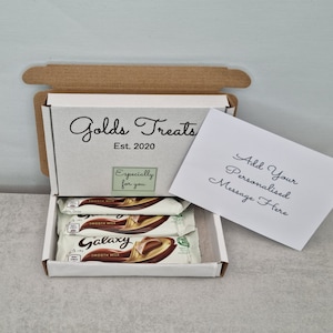 Galaxy FULL-SIZED BARS Mars Gift Set Box Chocolate Treat With Message ...