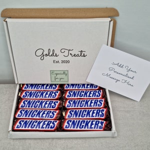 Snickers FULL-SIZED BARS Mars Gift Set Box Chocolate Treat With Message ...