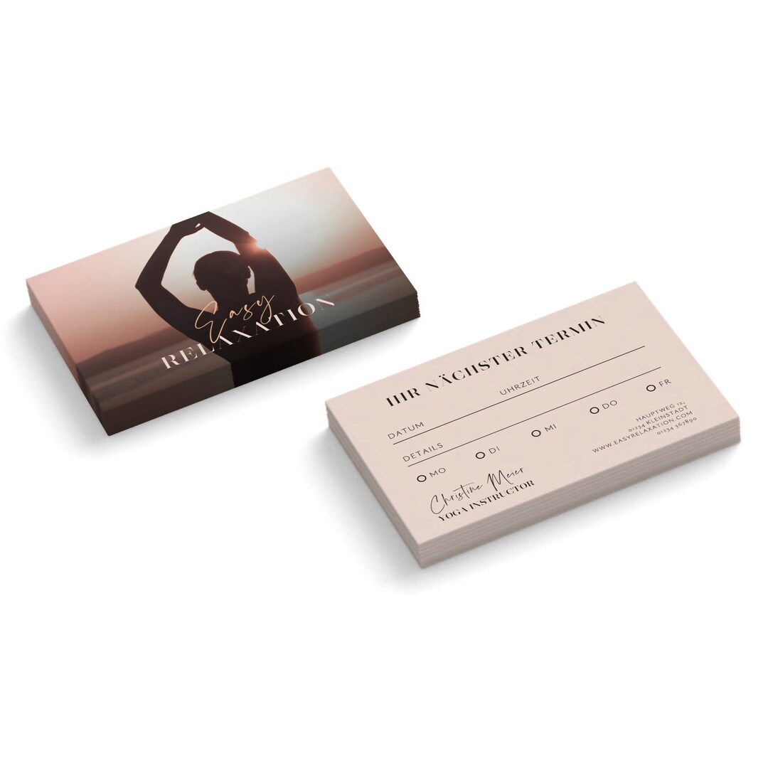 Appointment Cards Designed, Personalized and Printed Print Customized ...
