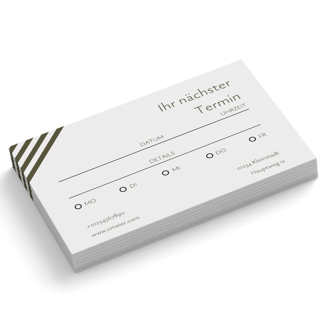 Appointment Cards landscape Format Design & Personalize Online Cheap ...