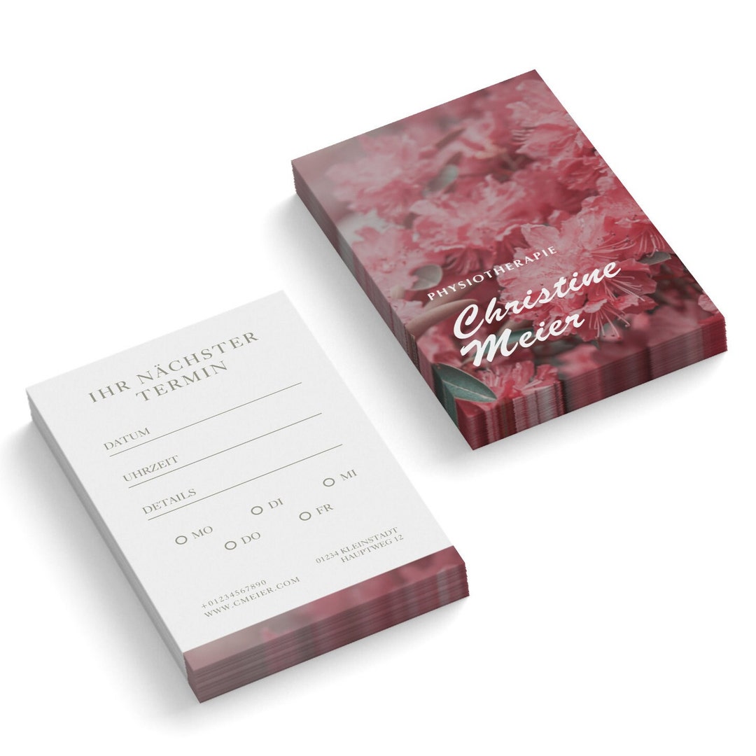 Have High-quality Appointment Cards Printed Personalized Customer ...