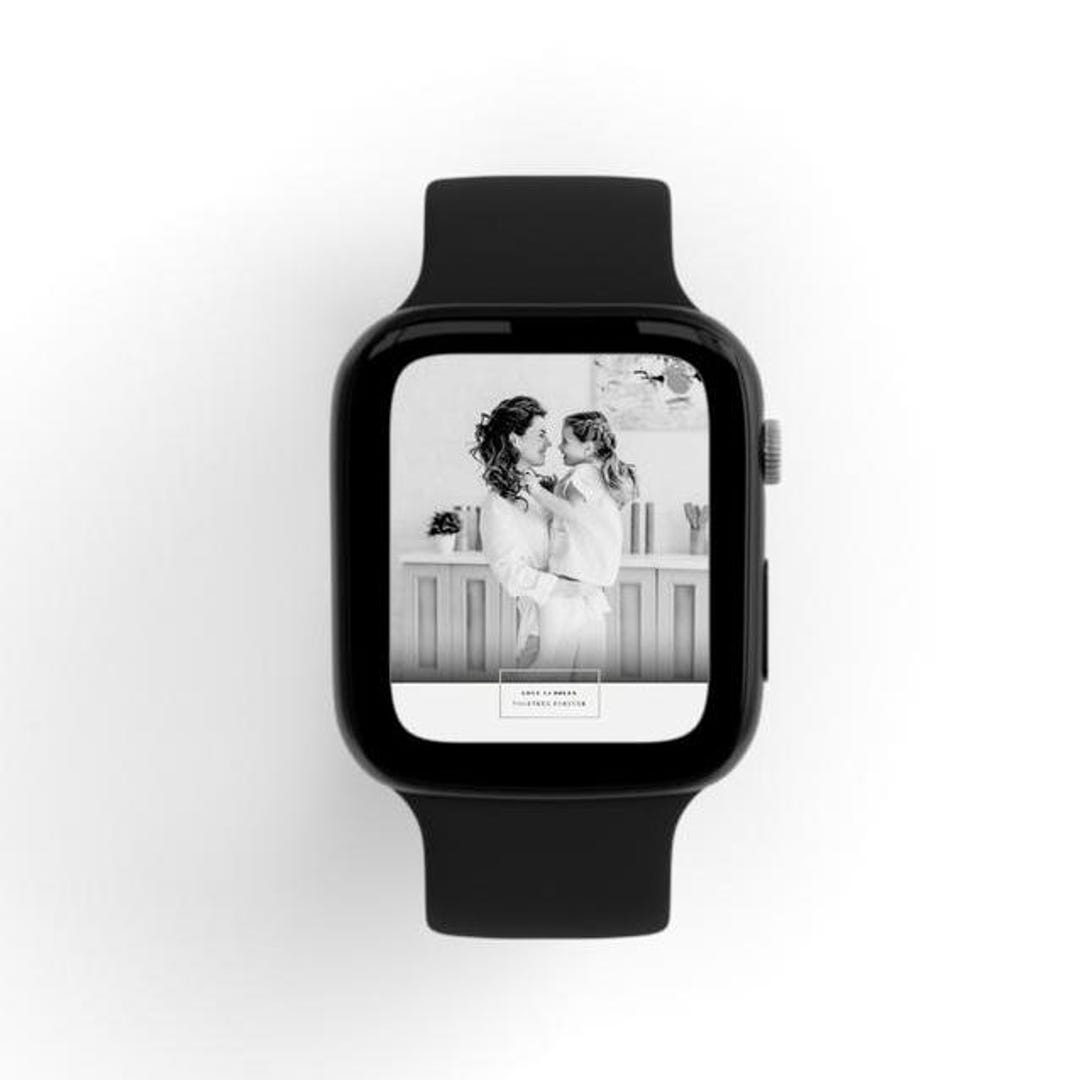 Personalized Smartwatch Wallpaper With Your Own Picture & Text Create ...