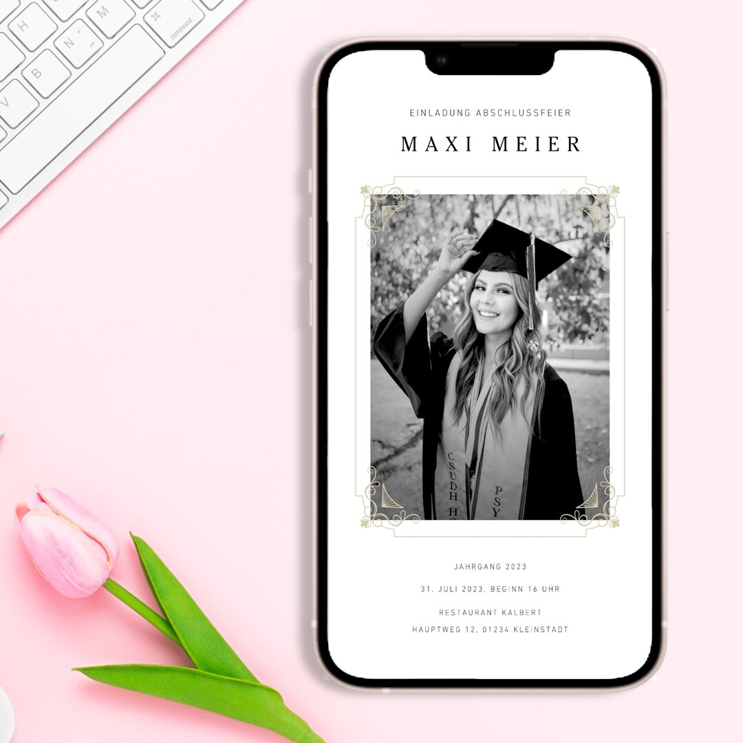 Personalize Digital Graduation Invitations to Download Online - Etsy