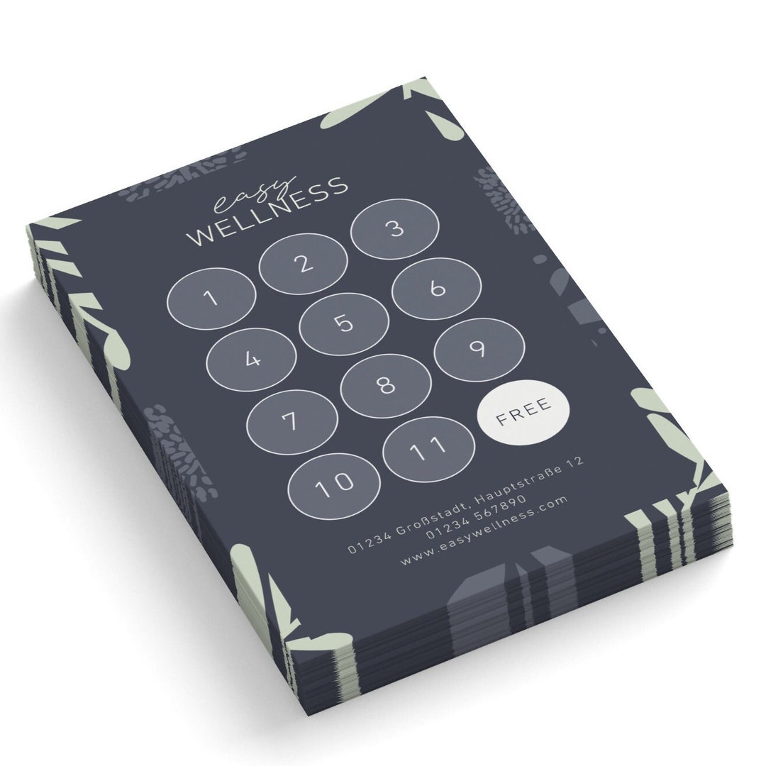 Print Bonus Cards | Loyalty Cards Printed With Your Data | Customer ...