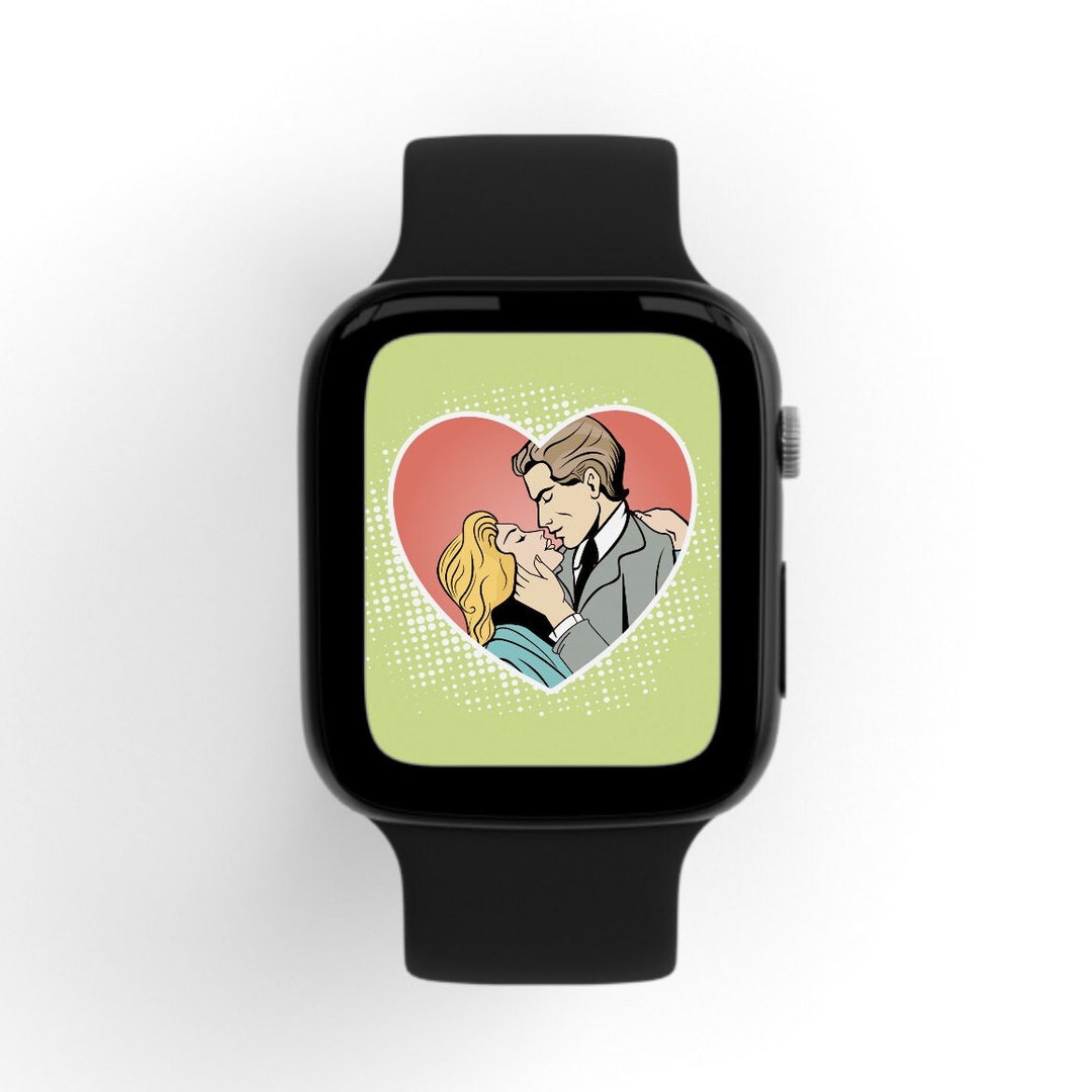 Smartwatch Wallpaper Design comic Green - Etsy