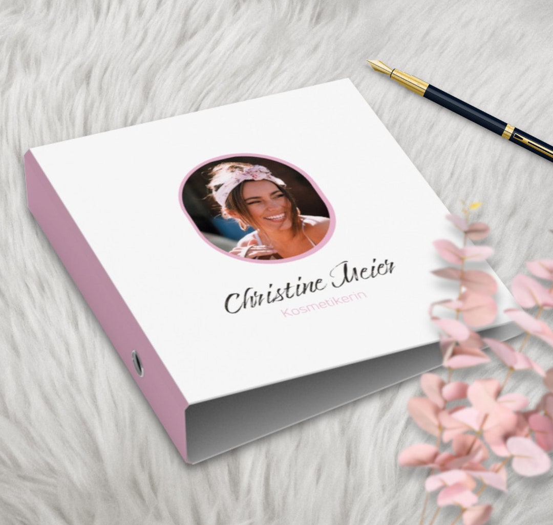 Personalized Folder A4 With Photo Folder Labeled Design Ring - Etsy