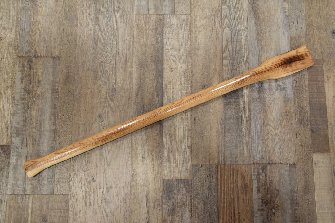 Hickory 36" Double Bit AXE HANDLE 3/4" X 3" Eye ~ Fire Finished ...