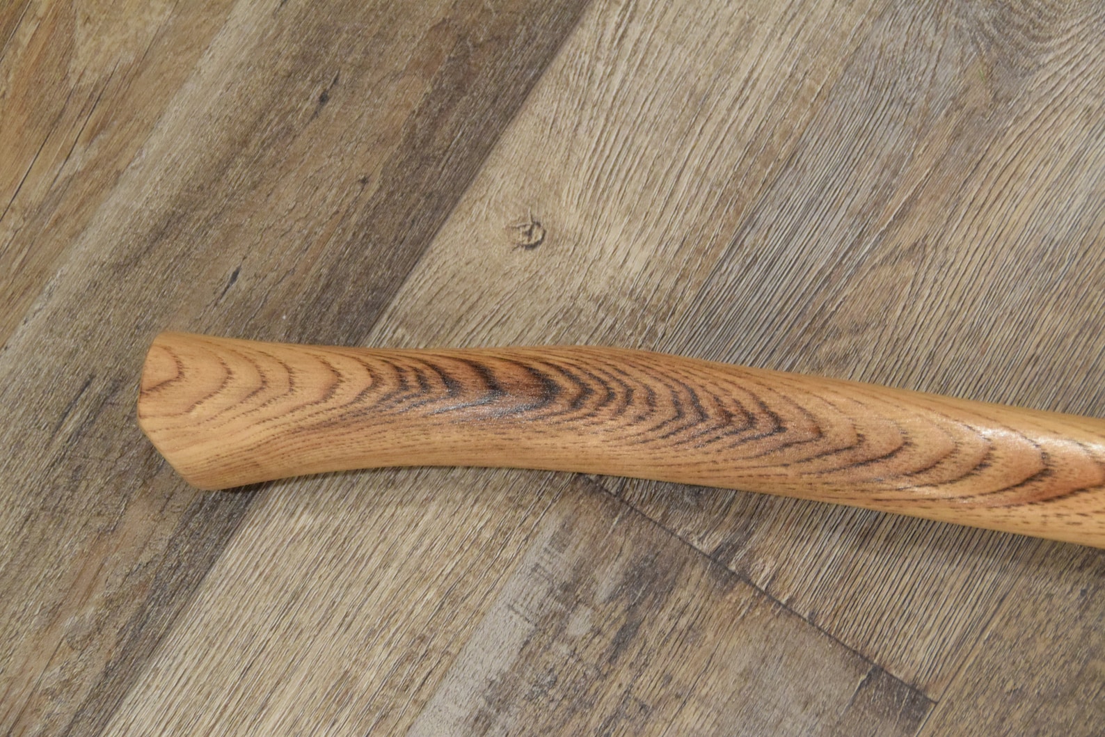 Hickory 36" Single Bit Bent HD Axe Handle ~ Fire Finished & Lacquered ...