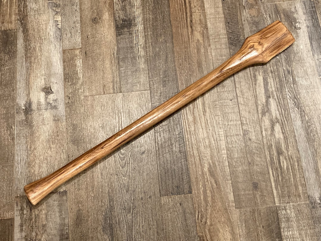 Hickory 32" Double Bit AXE HANDLE ~ Fire Finished & Lacquered 3"x3/4 ...
