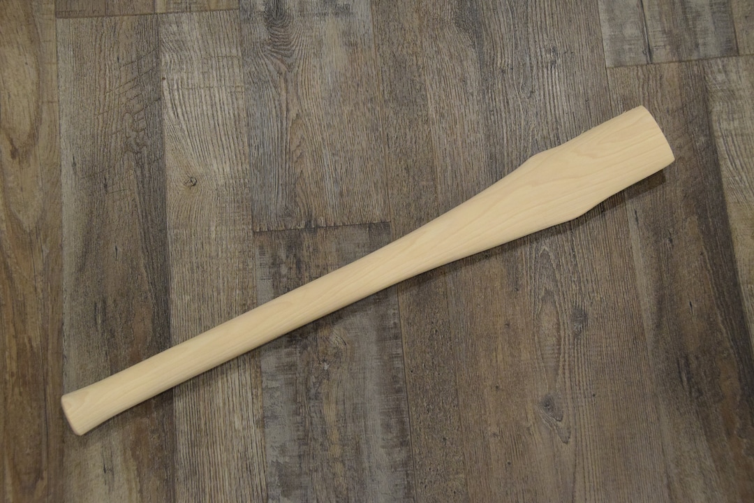 Hickory 24" Offset BROAD AXE HANDLE ~ Unfinished ~ Right or Left Handed ...