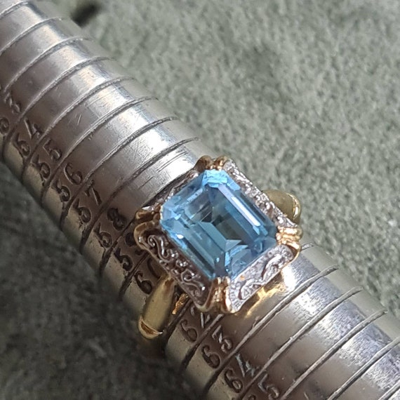 Old woman's ring in vermeil made from gold-plated sil… - Gem