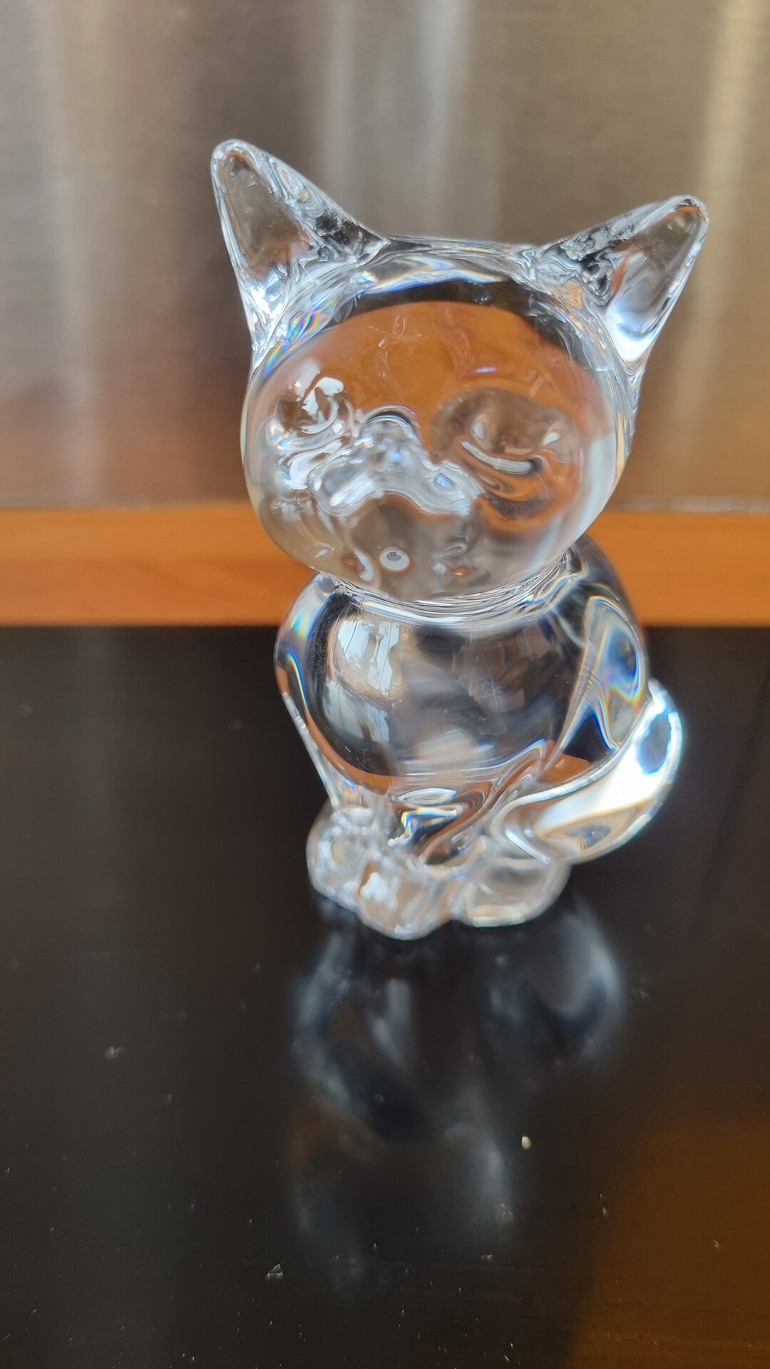 Crystal Cat Figurine From Daum France - Etsy UK