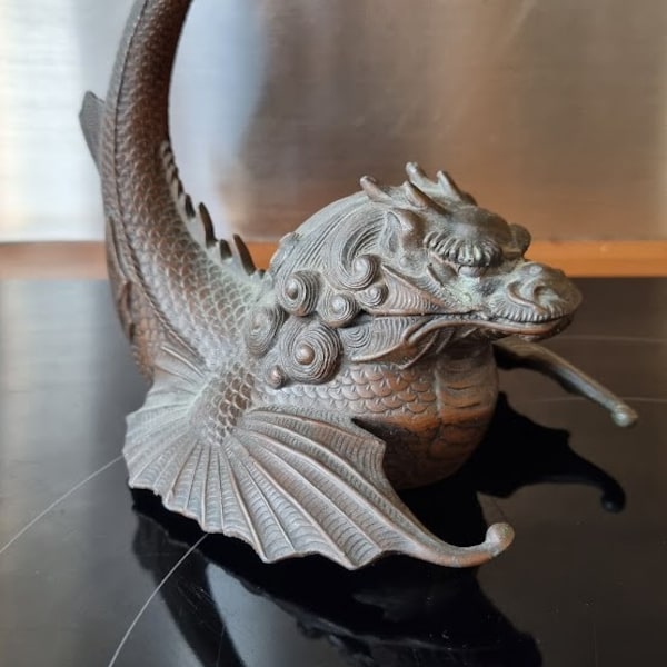 Japanese Bronze Dragon - Etsy
