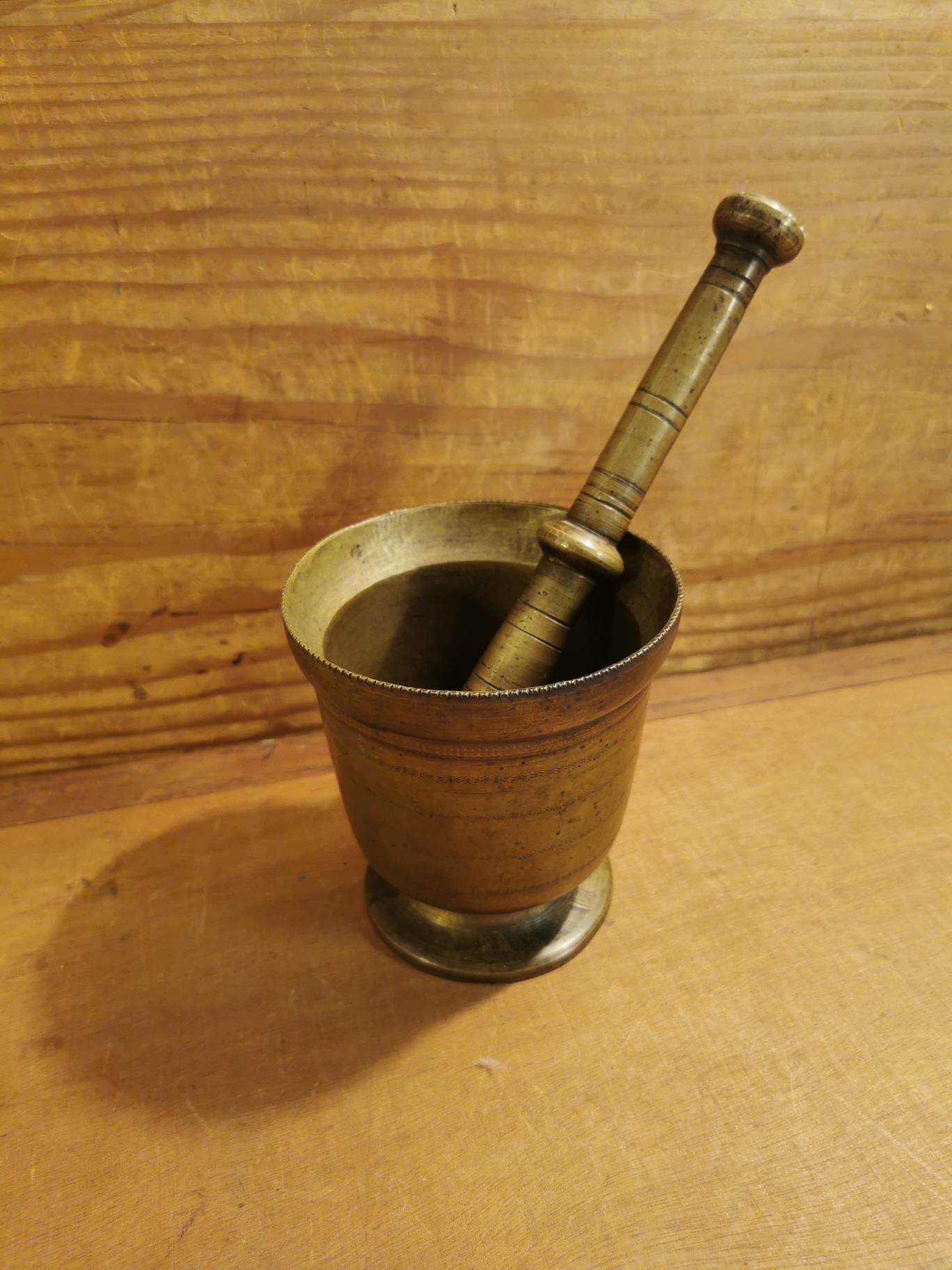 Old Vintage Brass Mortar and Pestle - Etsy