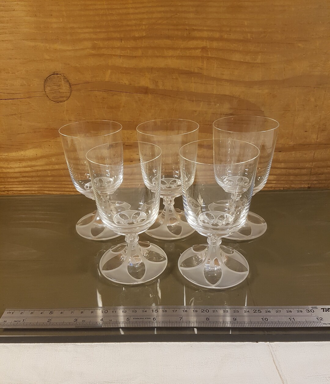 5 Large French Crystal Glasses by Lalique Model Valençay N2 - Etsy