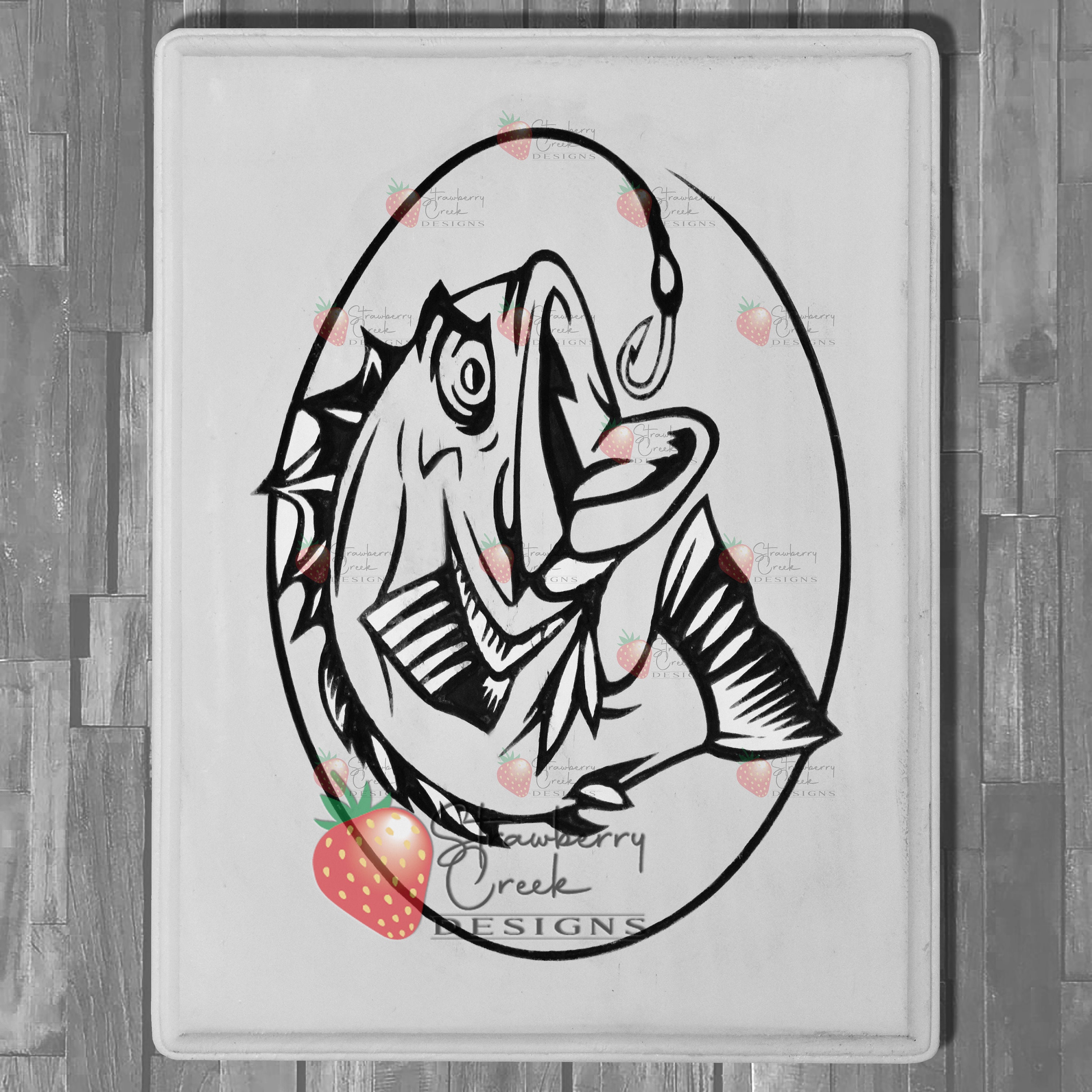 Large Mouth Angry Bass Carved Wood Sign - Etsy