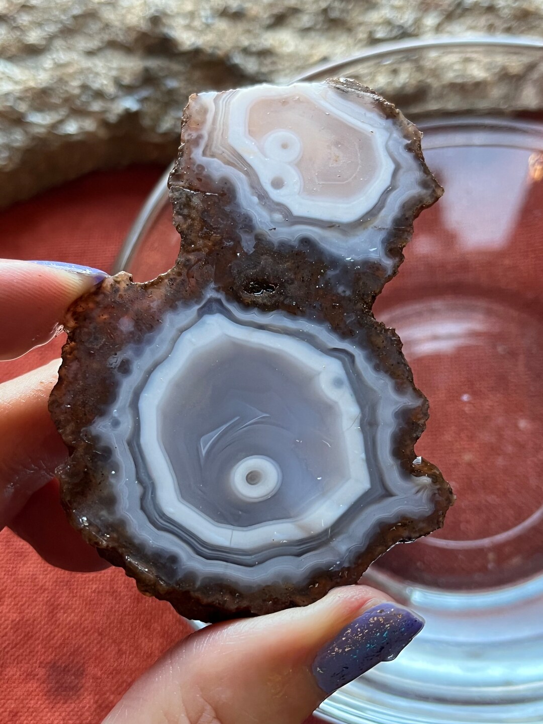 Moroccan Banded Agate Lapidary Slab Natural Stone Not Polished for ...