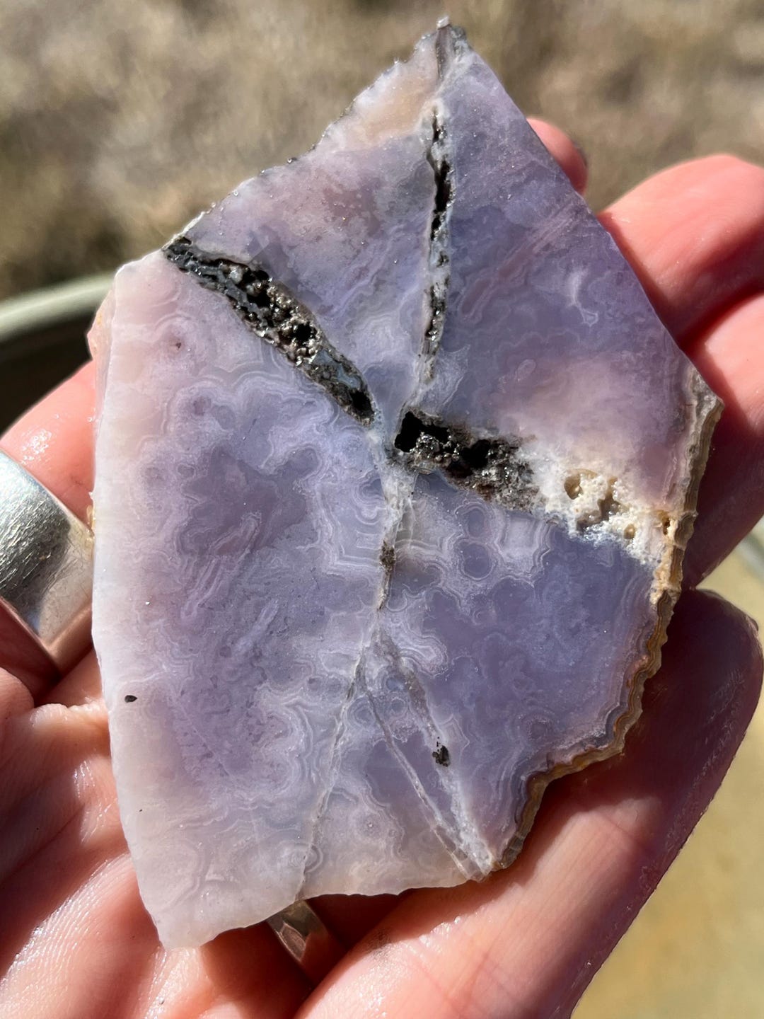 Aztec Lace Mexican Agate Rare Lapidary Slab Natural Stone Not Polished ...