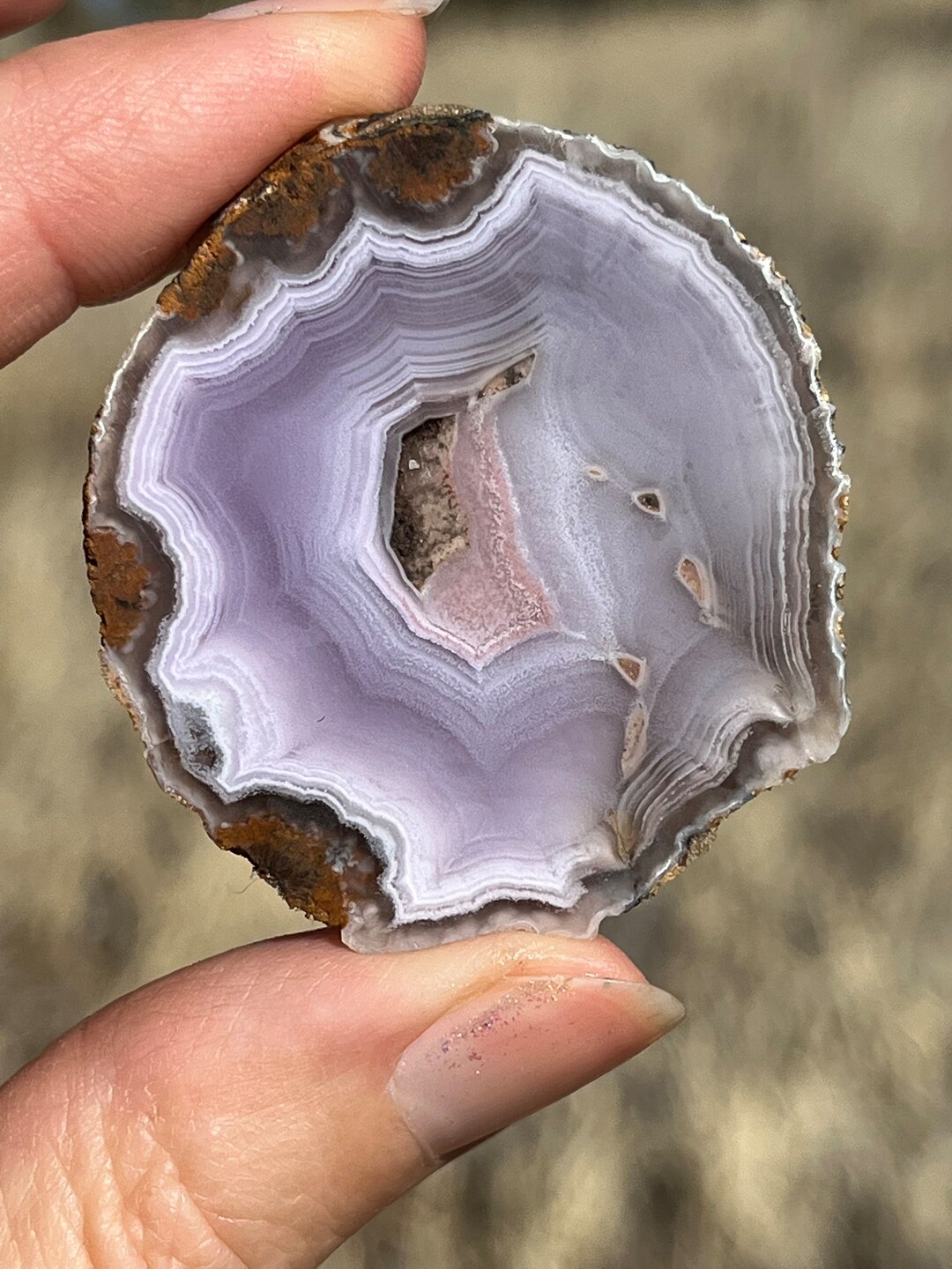 Purple Passion Agate Lapidary Slab Natural Stone Not Polished for ...