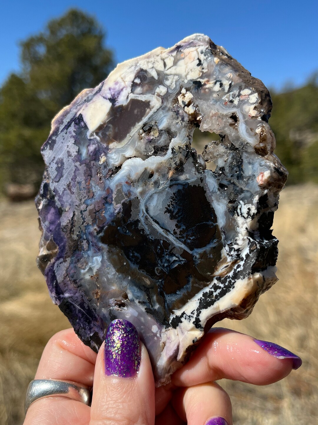 Tiffany Stone Lapidary Slab Natural Stone Not Polished for Cabbing Drusy - Etsy