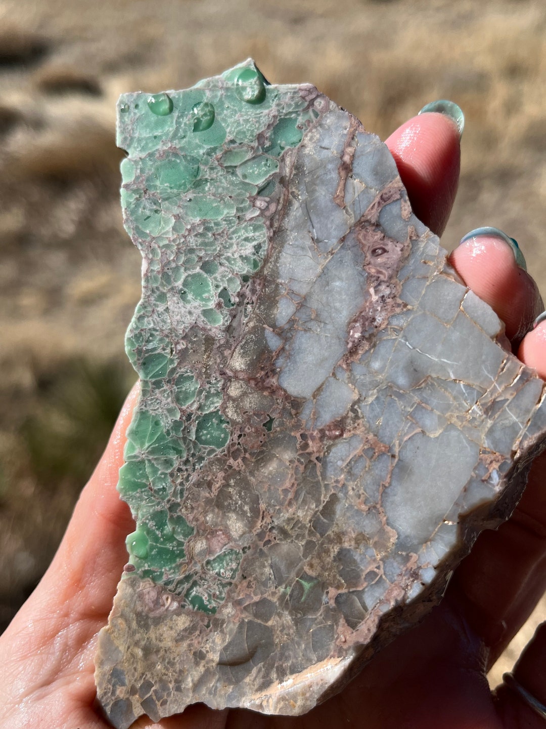 Variscite Lapidary Slab Natural Stone Not Polished for Cabochons - Etsy