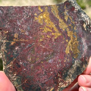 River Jasper Lapidary Slab Natural Stone Not Polished for Cabbing - Etsy