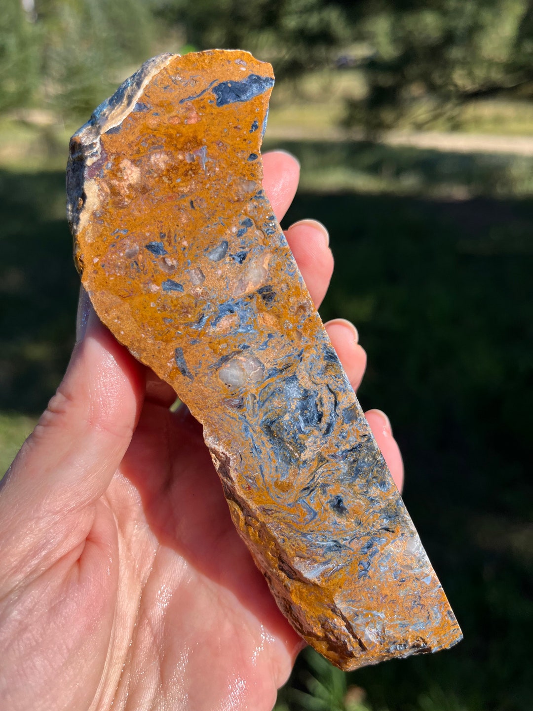 Blue and Gold Pietersite Rough Lapidary Supplies Natural Stone for ...
