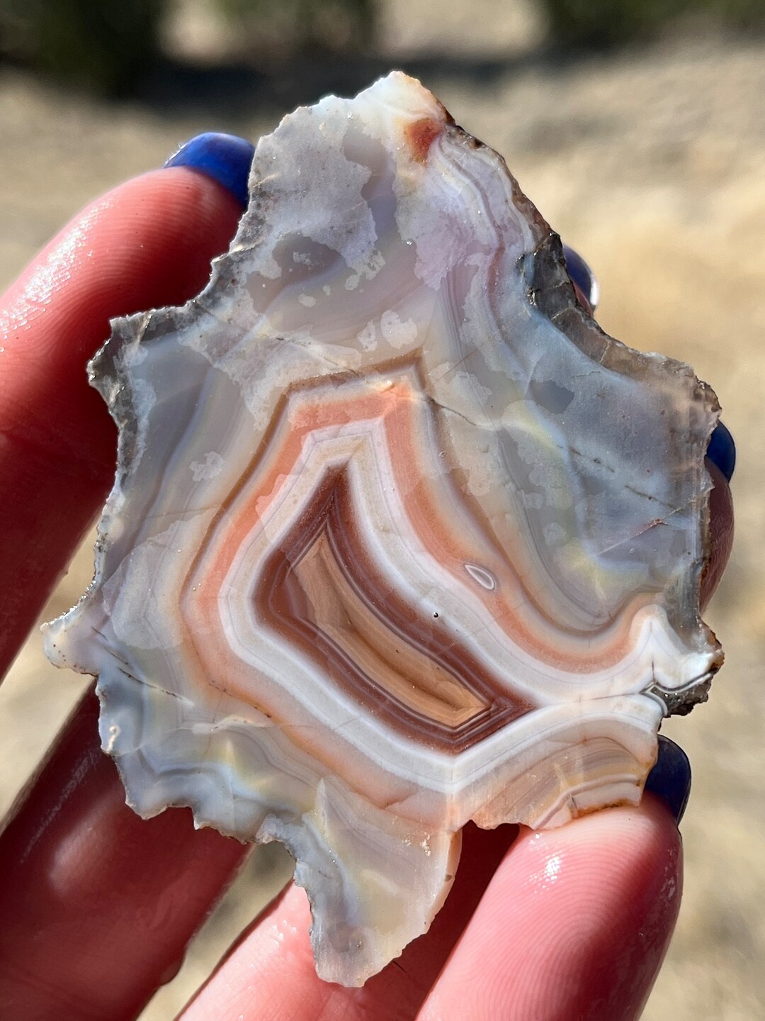 Vintage Island Agate Slab Lapidary Supplies - Etsy