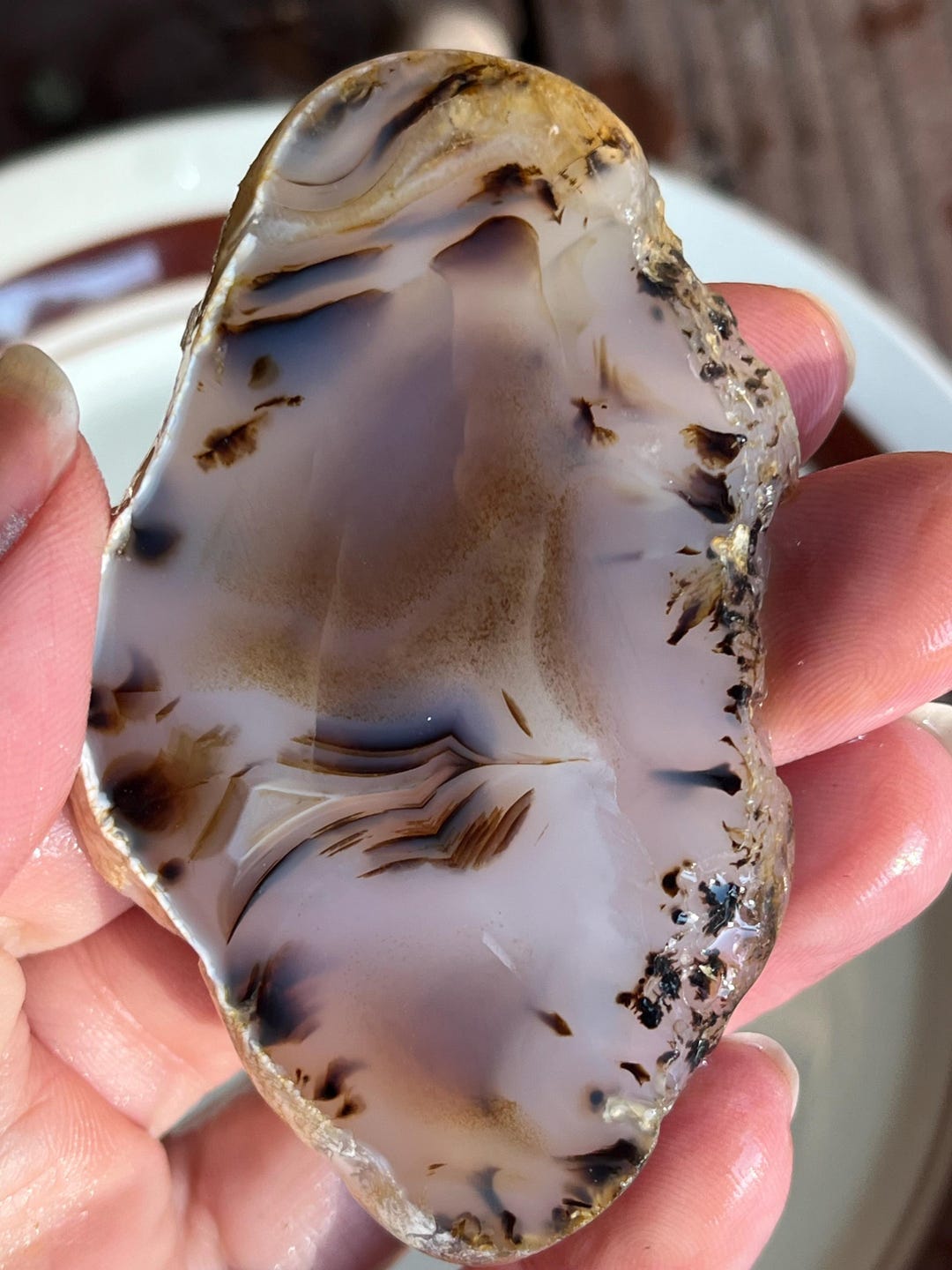 Montana Agate Lapidary Slab Natural Stone Not Polished for Cabbing - Etsy