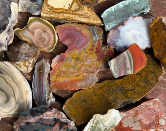23 Piece End Cut Lapidary Supplies Stone Slabs - Etsy