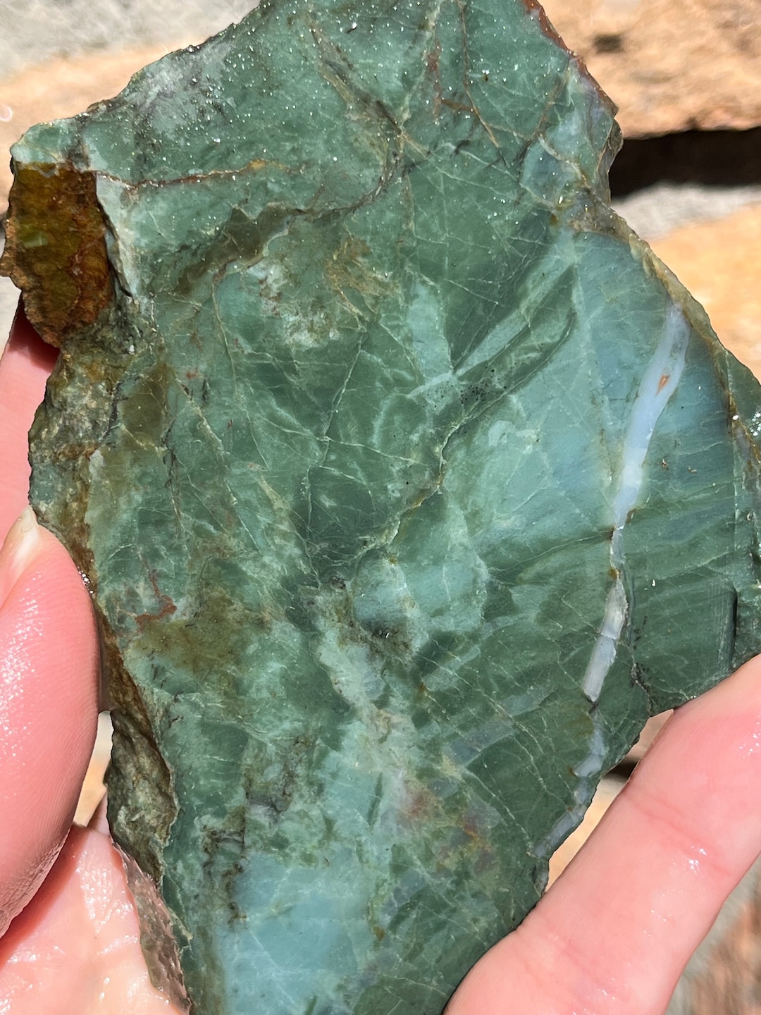 Jade Lapidary Slab Natural Stone Not Polished for Cabbing - Etsy