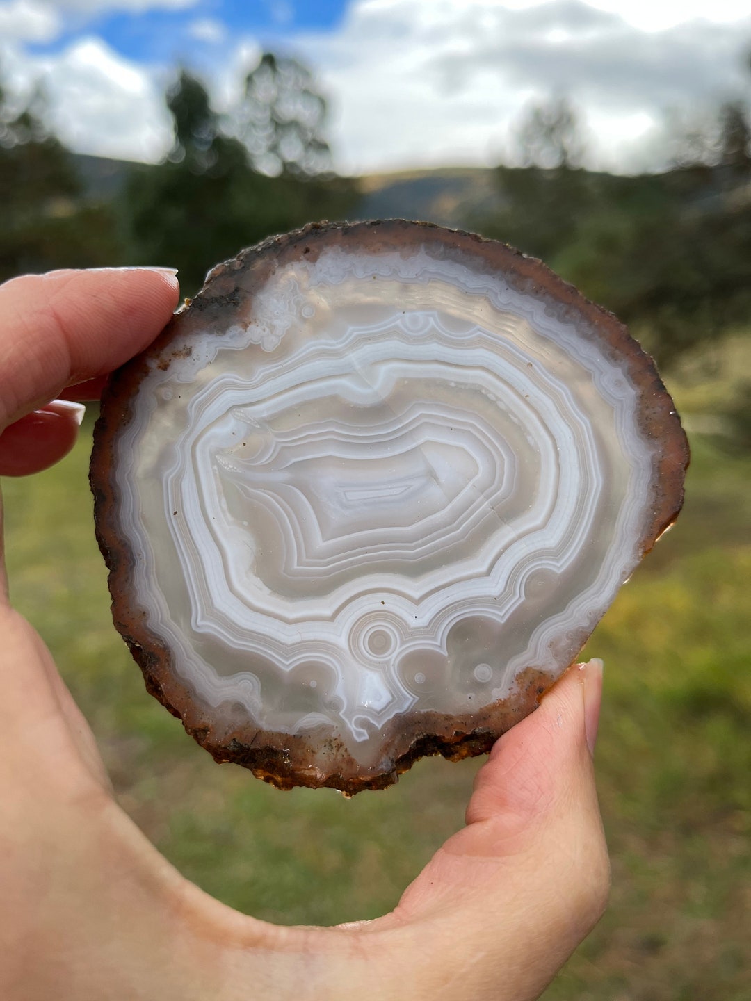 Moroccan Banded Agate Lapidary Slab Natural Stone Not Polished for ...