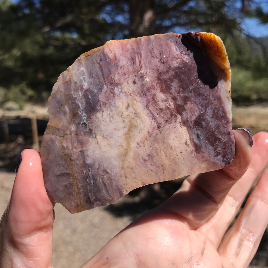 Prairie Agate Lapidary Slab Natural Stone Not Polished for Cabbing - Etsy