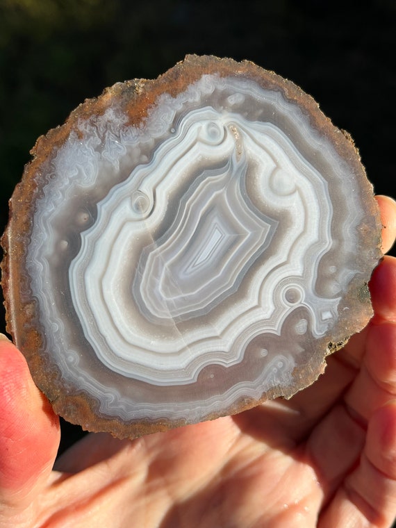 Moroccan Banded Agate Lapidary Slab Natural Stone Not Polished - Etsy