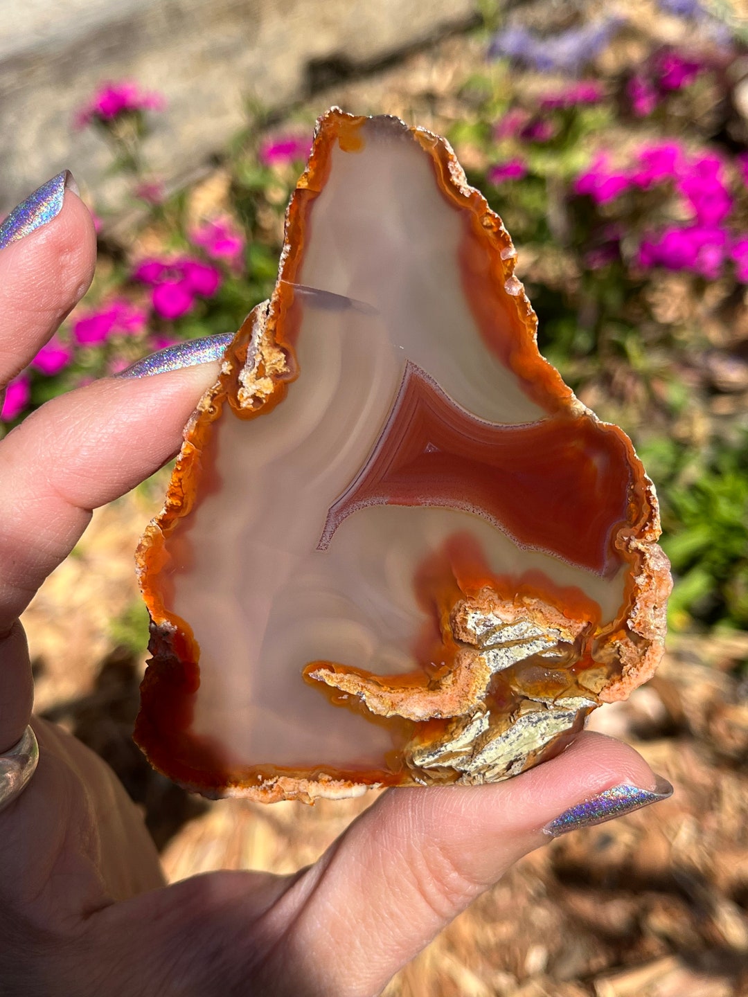 Apache Agate Lapidary Slab Natural Stone Polished for Cabbing - Etsy