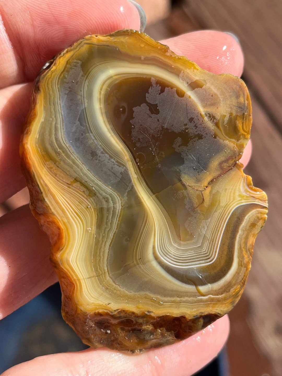 Natural Island Agate Lapidary Slab Stone Not Polished for Cabbing - Etsy