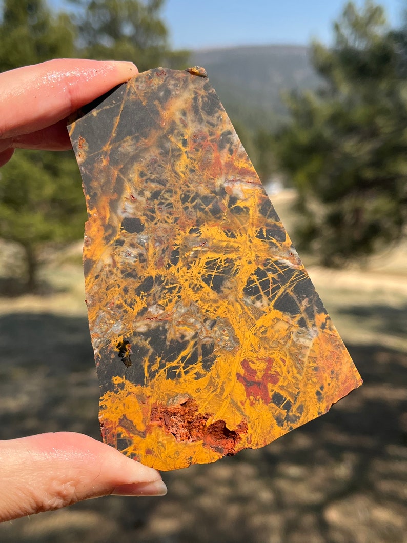 Pilbara Jasper Lapidary Slab Natural Stone Not Polished for - Etsy