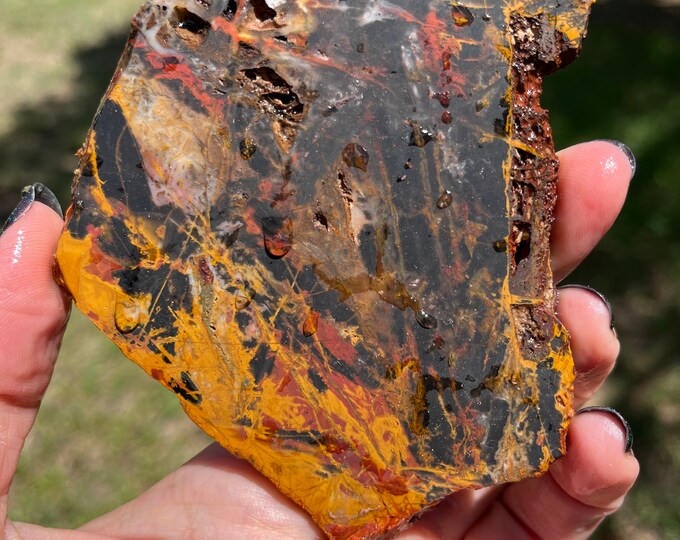 Pilbara Jasper Lapidary Slab Natural Stone Not Polished for Cabbing - Etsy