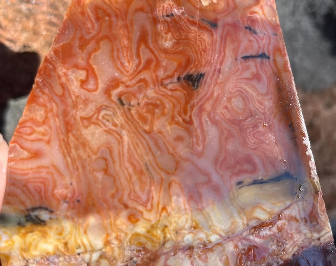 Turkish Delight Stone Lapidary Slab Natural Stone Not Polished for ...