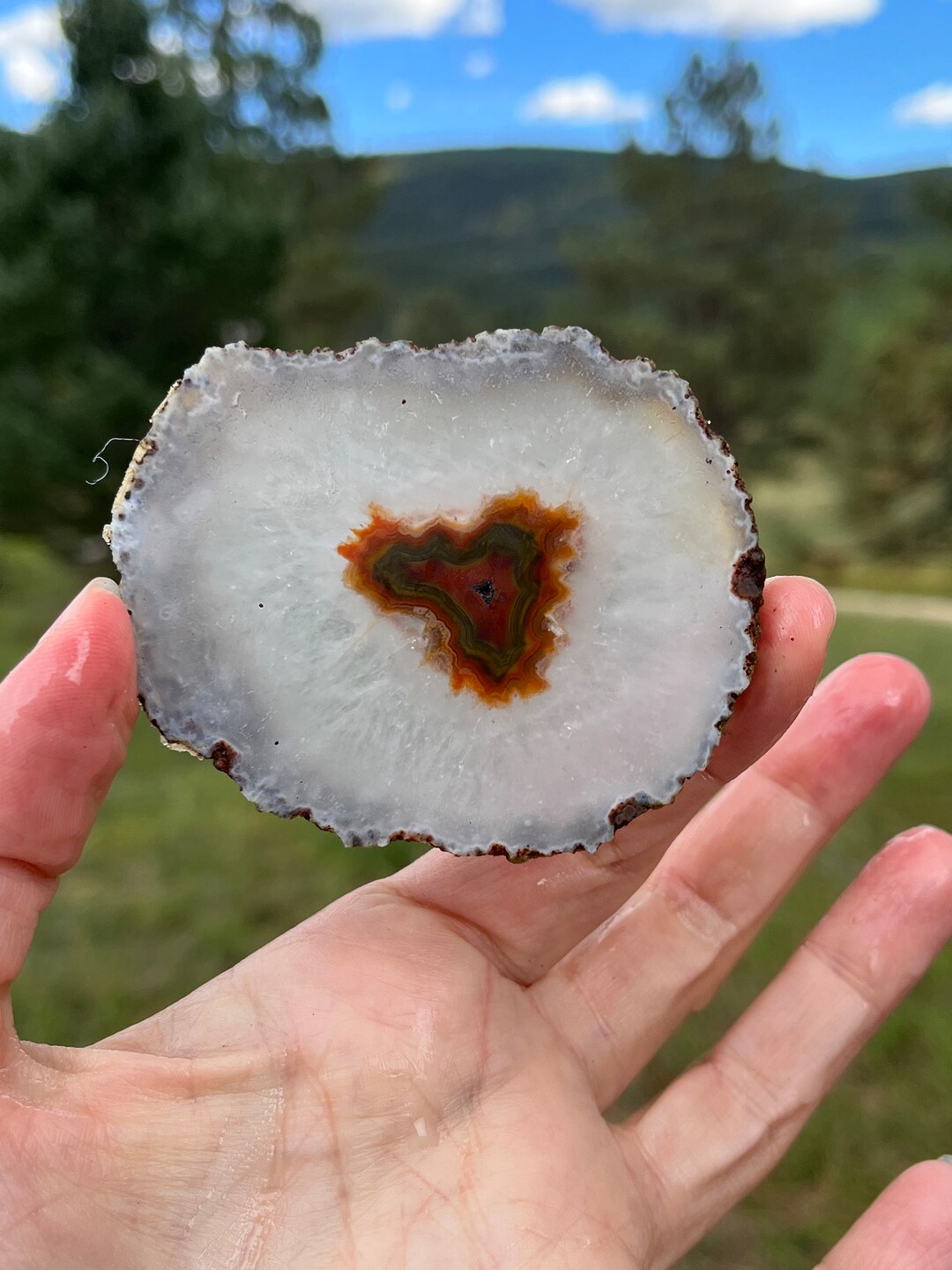 Moroccan Banded Agate Lapidary Slab Natural Stone Not Polished for ...