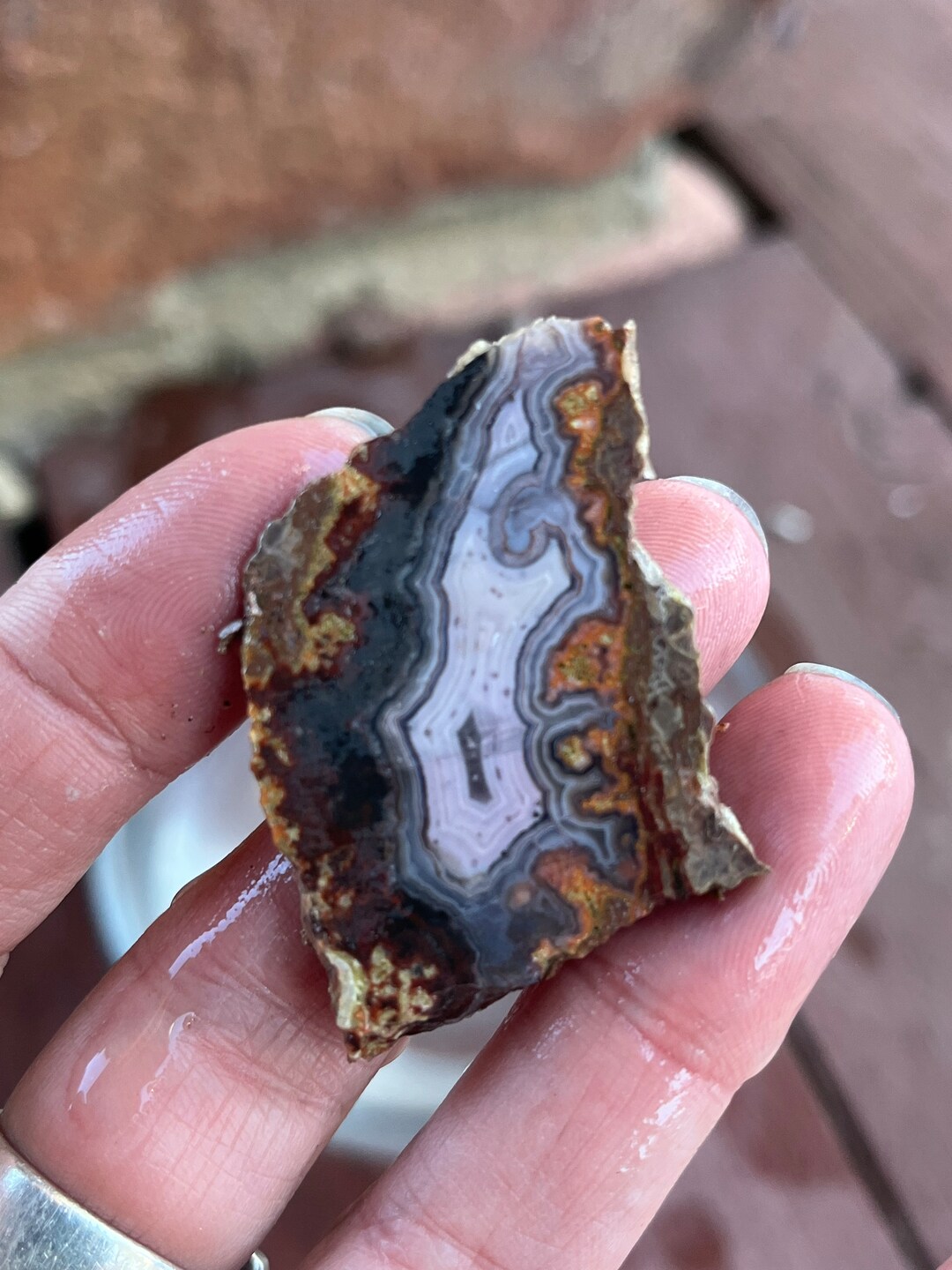 Purple Passion Agate Lapidary Slab Natural Stone Not Polished for ...