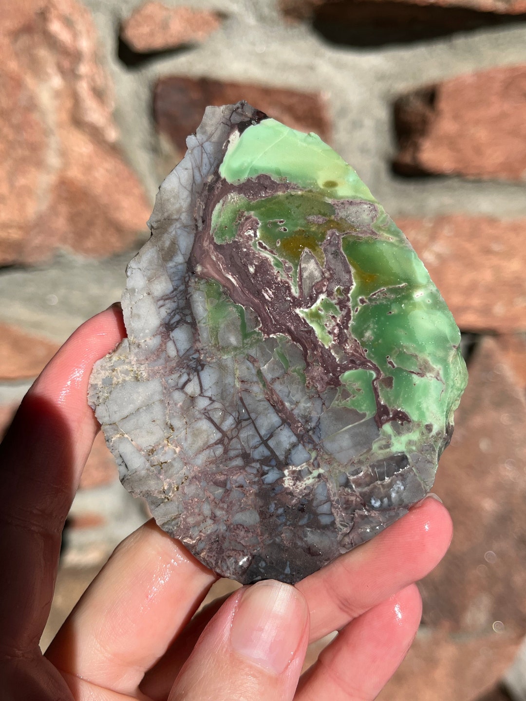 Variscite Lapidary Slab Natural Stone Not Polished for Cabochons - Etsy