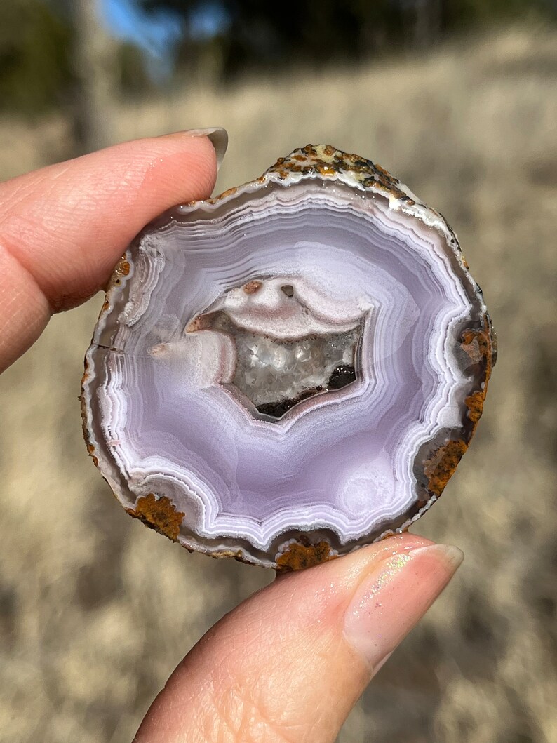 Purple Passion Agate Lapidary Slab Natural Stone Not Polished for ...